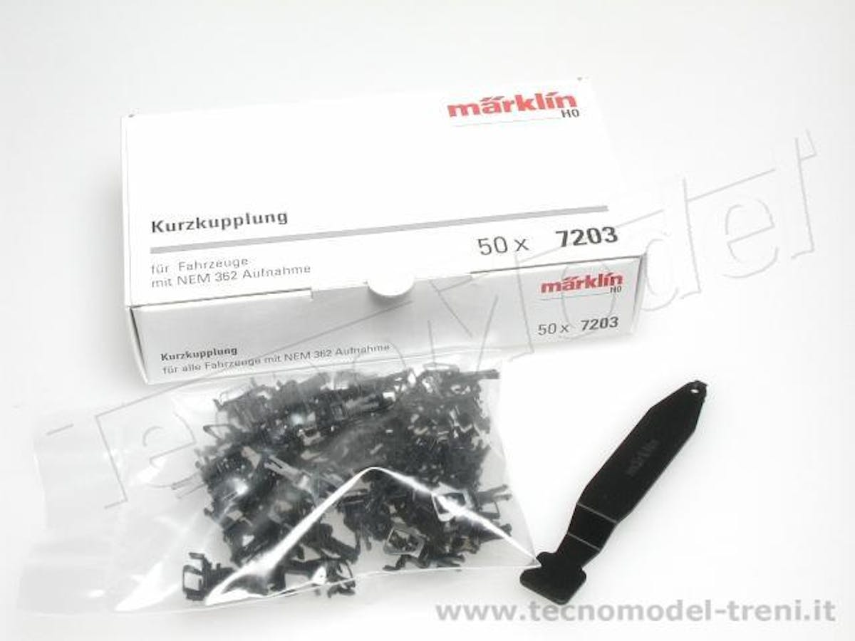 Marklin 7203 Ganci con innesto NEM 362 Trix-Marklin conf. 50 pz ...