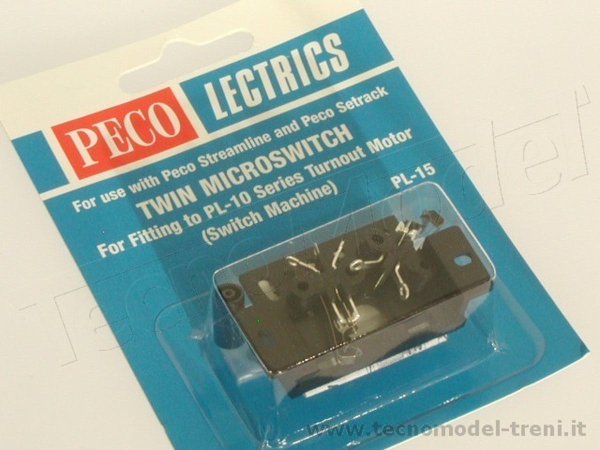 Peco PL-15 Micro switch doppio per motore PL-10, etc. - TecnoModel.it