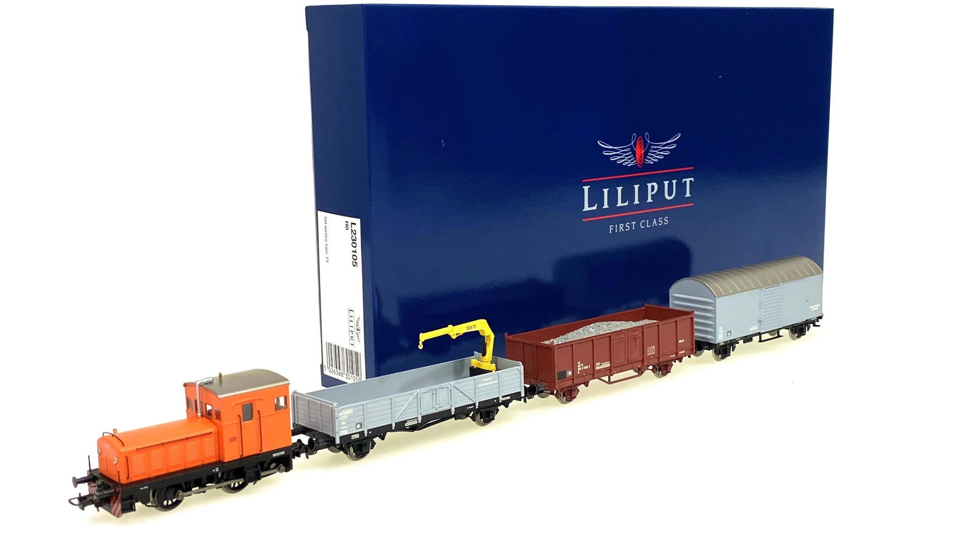Liliput 230105 FS treno cantiere, set composto da locomotiva diesel ...