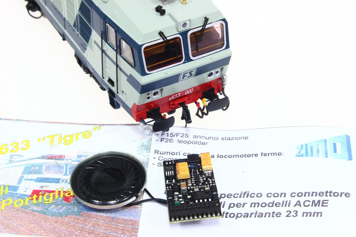 Zimo FS-E633-652/MS440C Decoder Sound DCC 21 pin suoni originali FS E ...