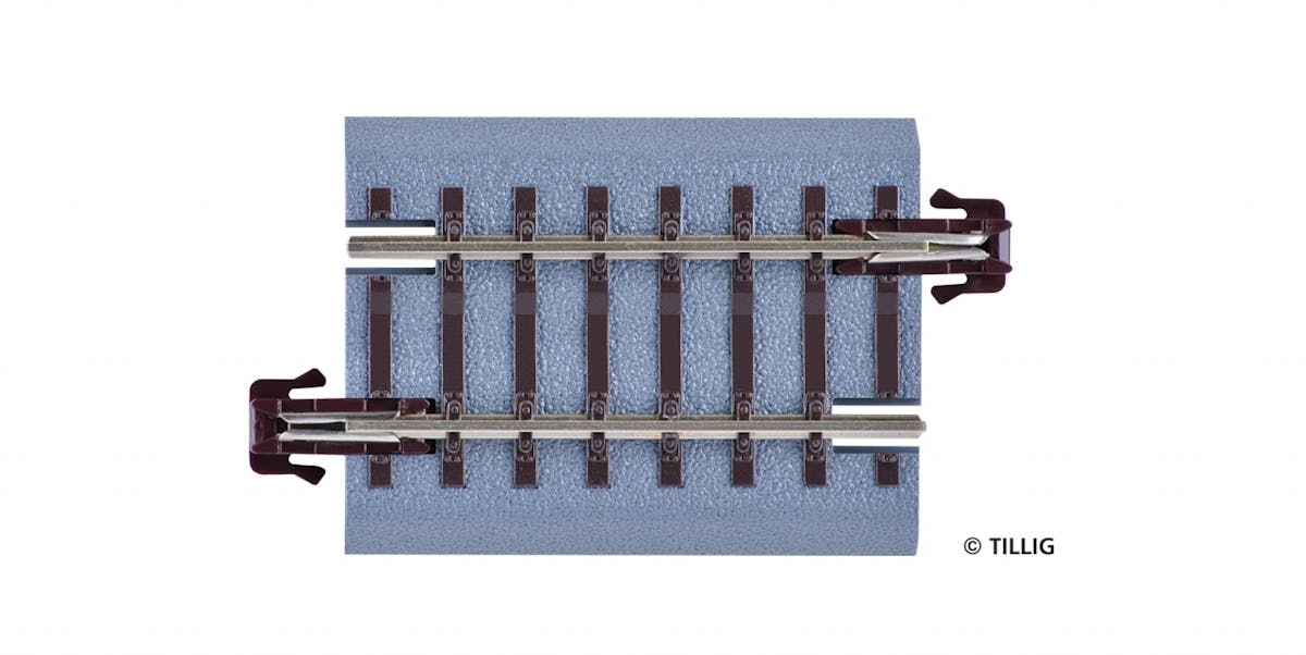 Tillig 83715 Binario dritto G4 con massicciata e traversine in legno ...