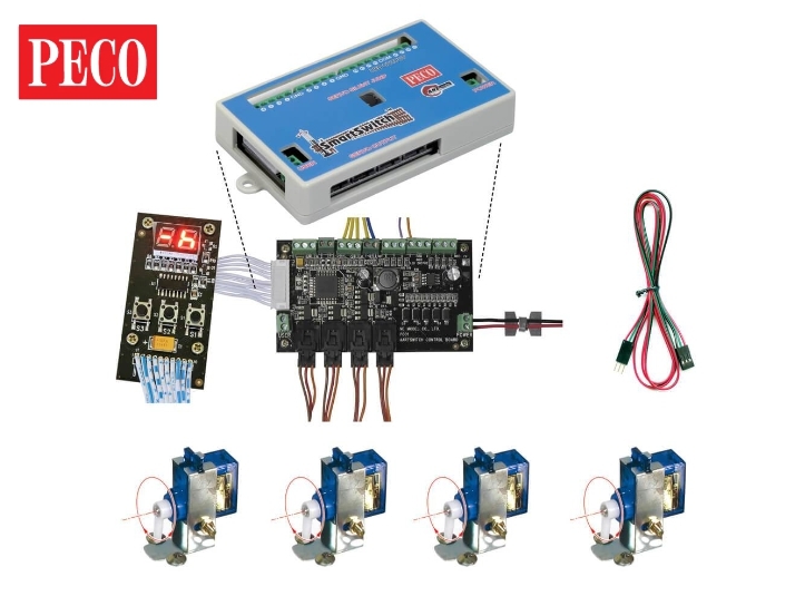 Peco PLS-100 Smartswitch Servo -operated turnout control system for up ...