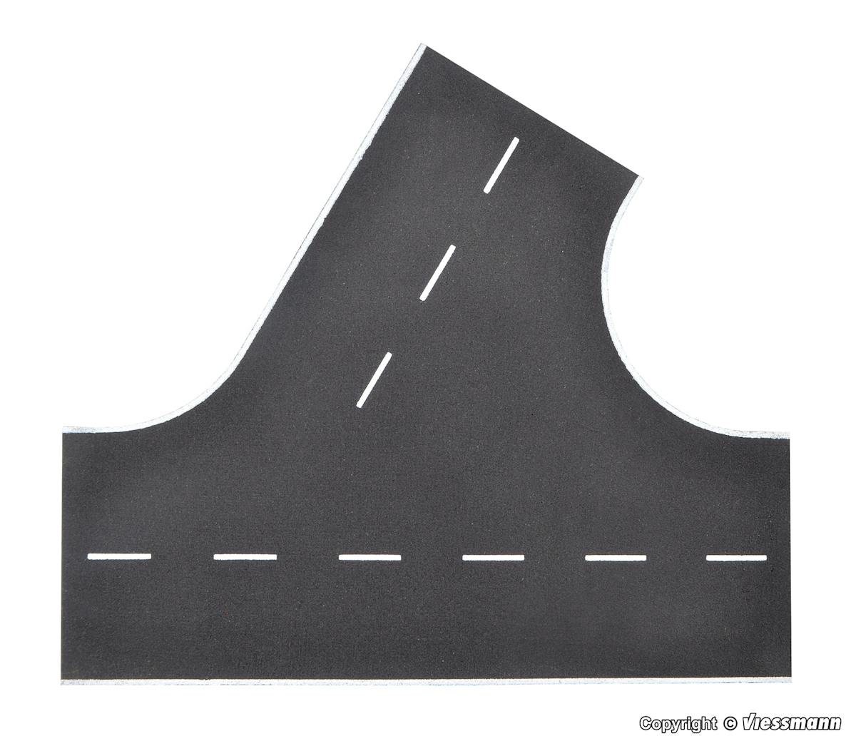 Vollmer 48262 Incrocio stradale a 60° con pavimentazione in asfalto ...