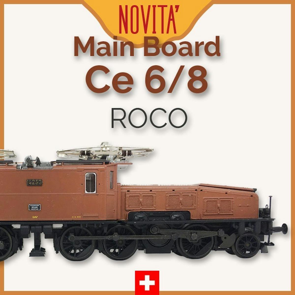 Almrose 4-30139 Main board per Roco Ce 6/8 (Coccodrillo) con connettore decoder Next18 e luci di ...