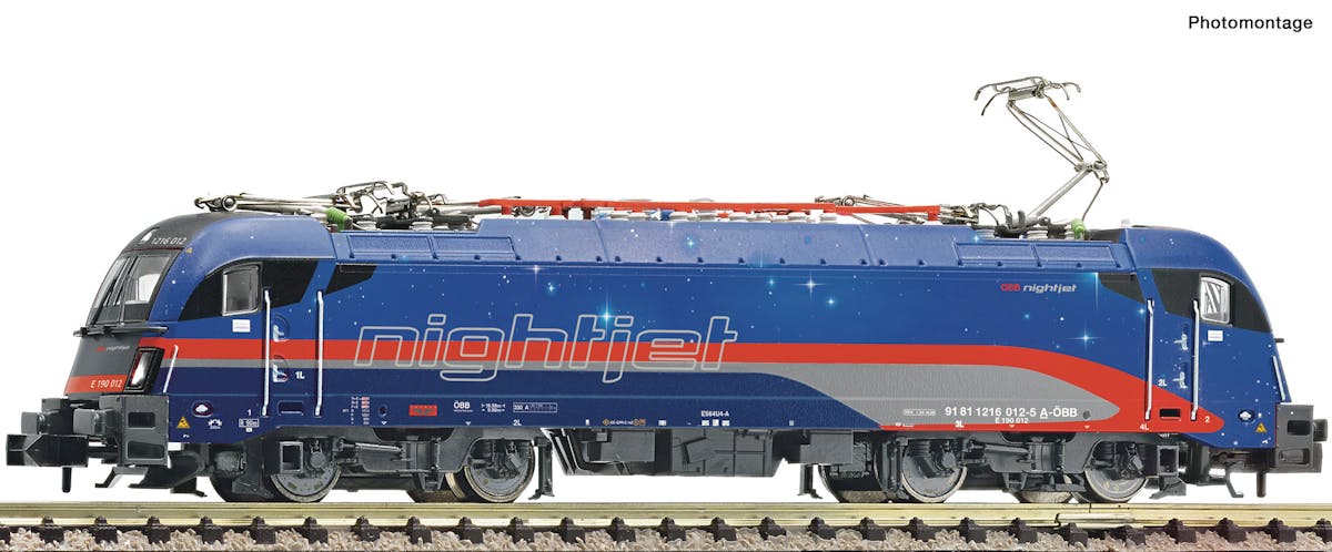 Fleischmann 781874 OBB locomotiva elettrica 1216 012-5 ''Nightjet'' ep ...