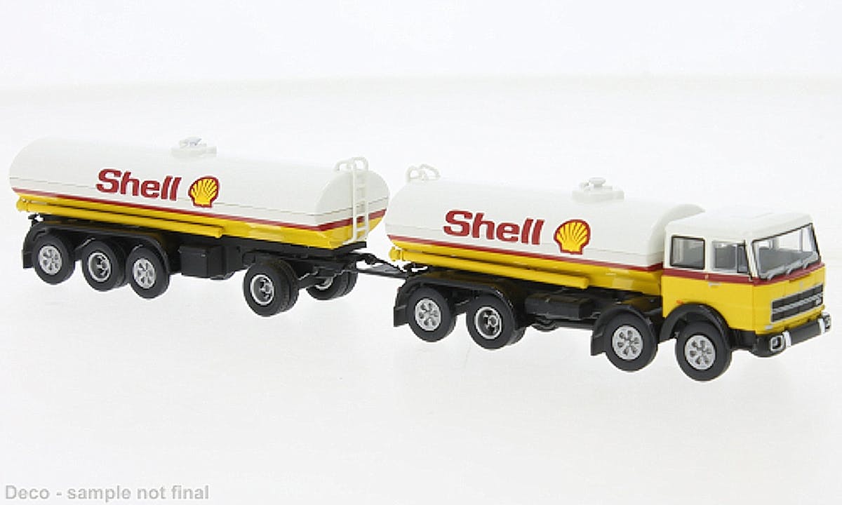 Brekina 58555 Fiat 691 Millepiedi autocisterna con rimorchio ''Shell ...