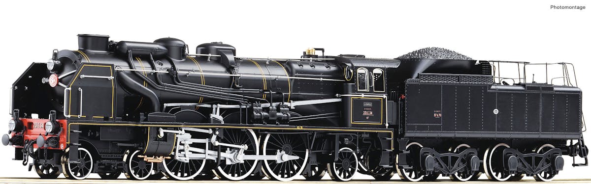 Roco 70040 SNCF locomotiva a vapore 231 E 34, ep.III - DCC Sound ...