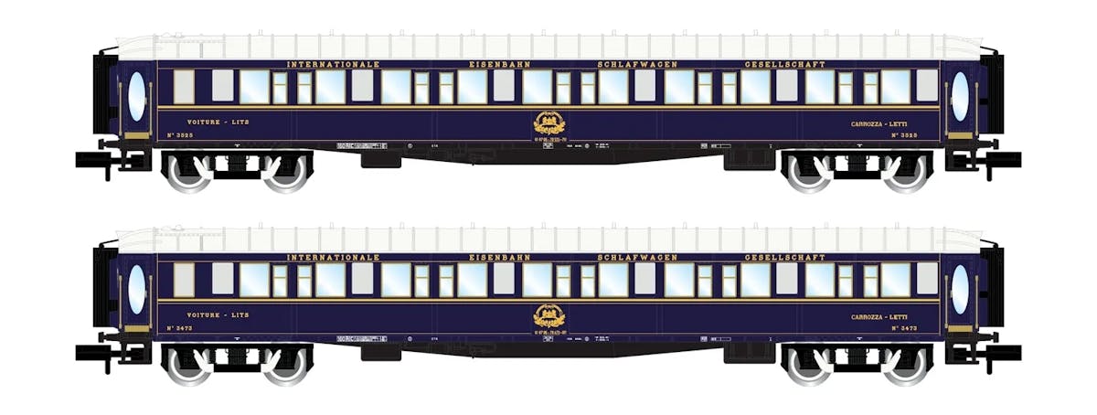 Arnold HN4400 CIWL VSOE, set di 2 carrozze letto per treno ''Venice Simplon Orient Express'', ep ...