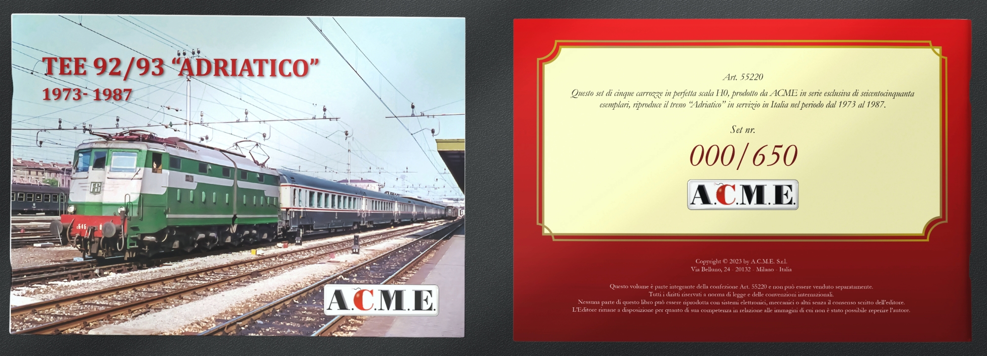 Acme 55220 FS TEE ''Adriatico'' set 5 carrozze Gran Confort, ep.IV ...