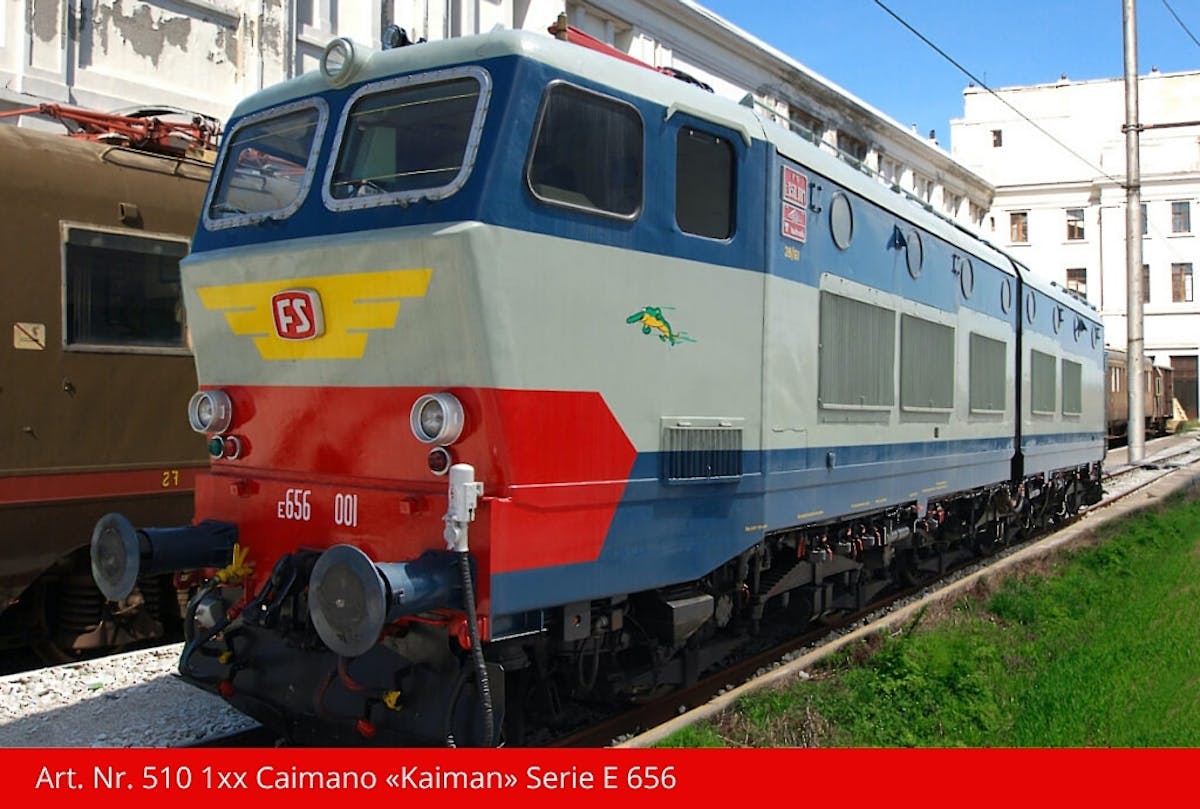 Kiss 510100 FS locomotiva elettrica E.656 001 Dep. Loc. Milano Scala 1 -1/32 - TecnoModel.it
