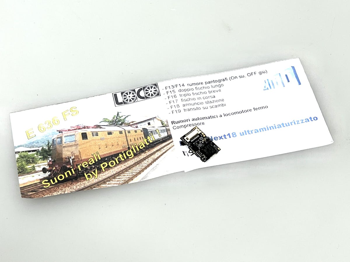 Zimo FS-E636NLO.CO/MS590 Decoder Sound Next18 con suoni originali per ...