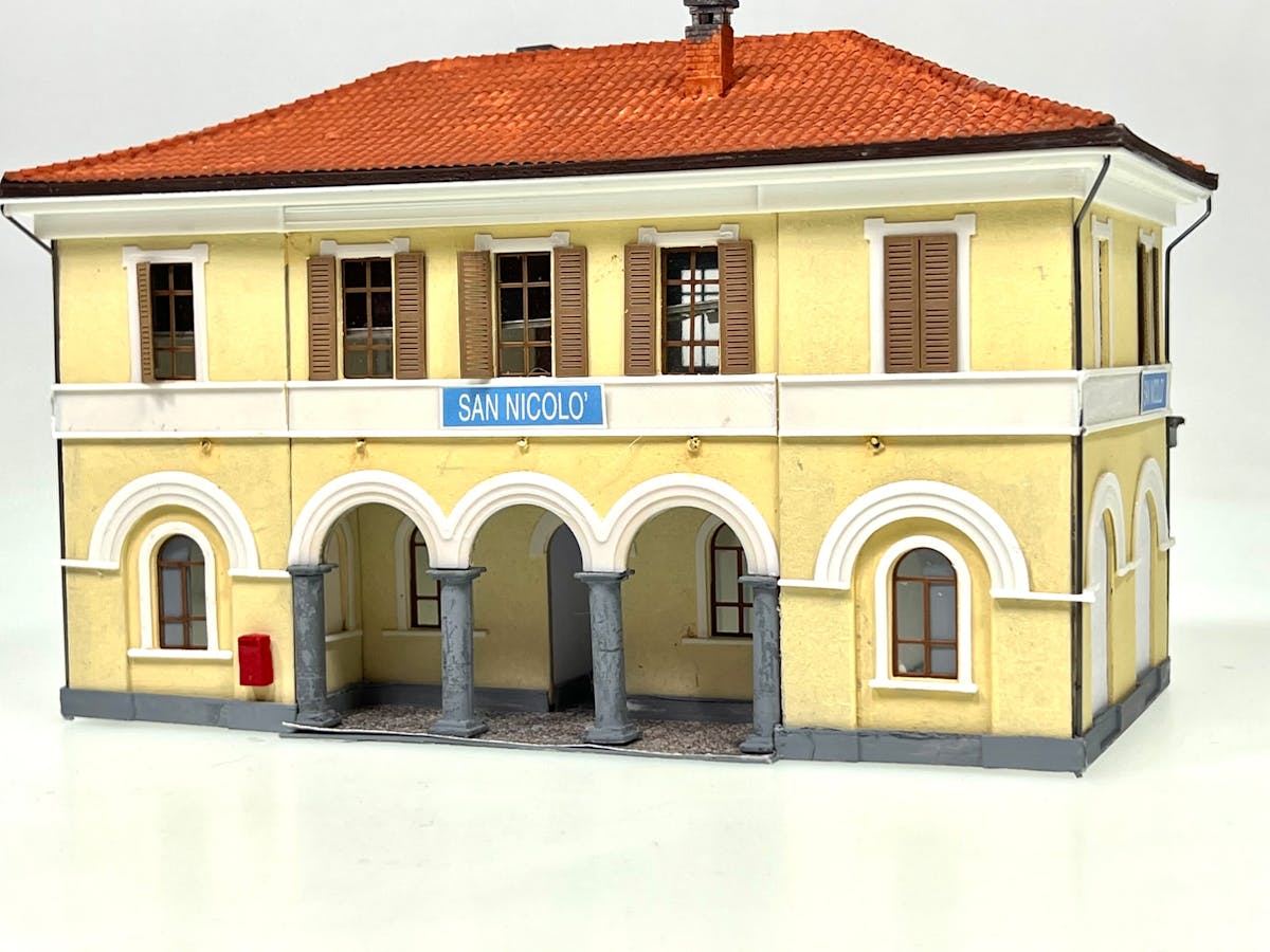 Tecnomodel 67611.1 Stazione FS con tettoia e cabina ACEI, pensilina e ...