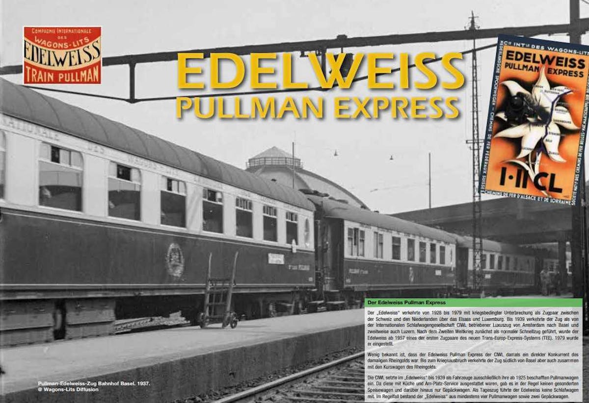 Arnold HN4490 CIWL, set di 3 carrozze “Edelweiss Pullman Express”, set ...