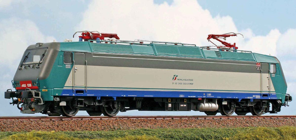Acme 69175 FS E.405 030 locomotiva elettrica nella livrea attuale con logo ''Mercitalia Rail ...