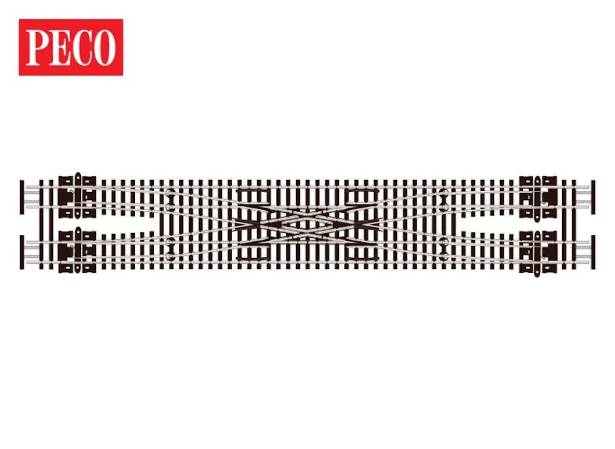Peco SL-E383F Incrocio doppio cod. 50 Scala N 1/160 - TecnoModel.it