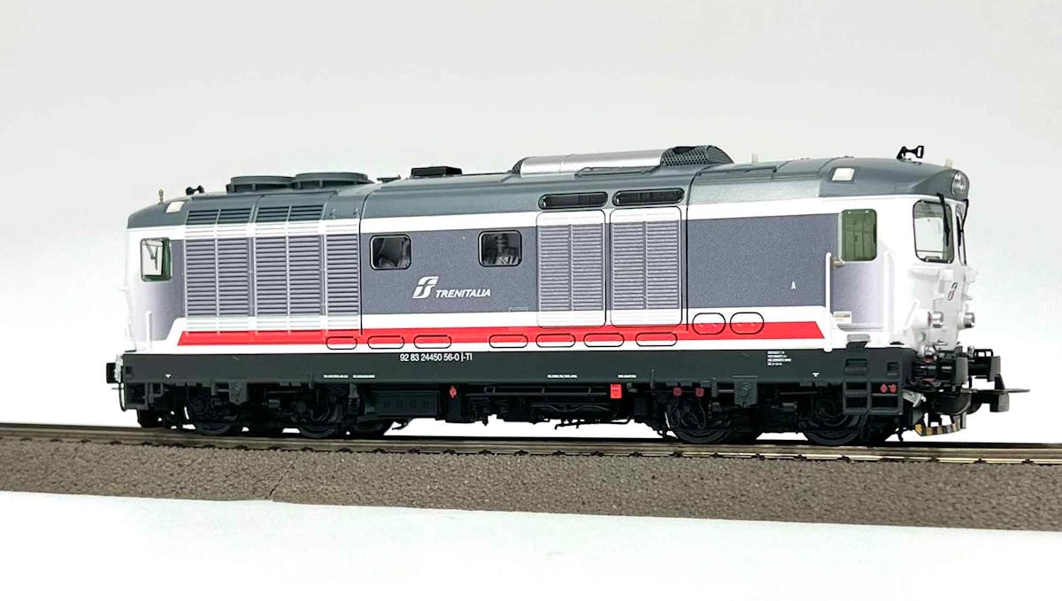 Piko 22024 FS locomotiva Diesel D.445.1056 Dep. Loc. Rimini, livrea IC ...