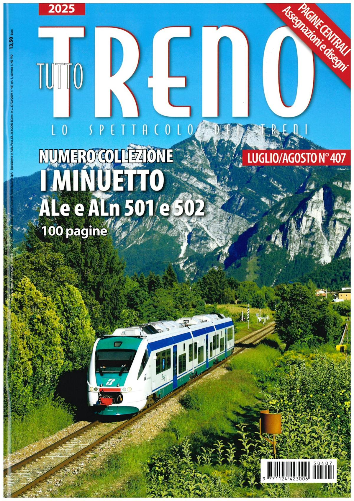 Duegi Editrice TT407 Tutto TRENO N.407 luglio/agosto 2025 - Numero Collezione I MINUETTO ALe e ...